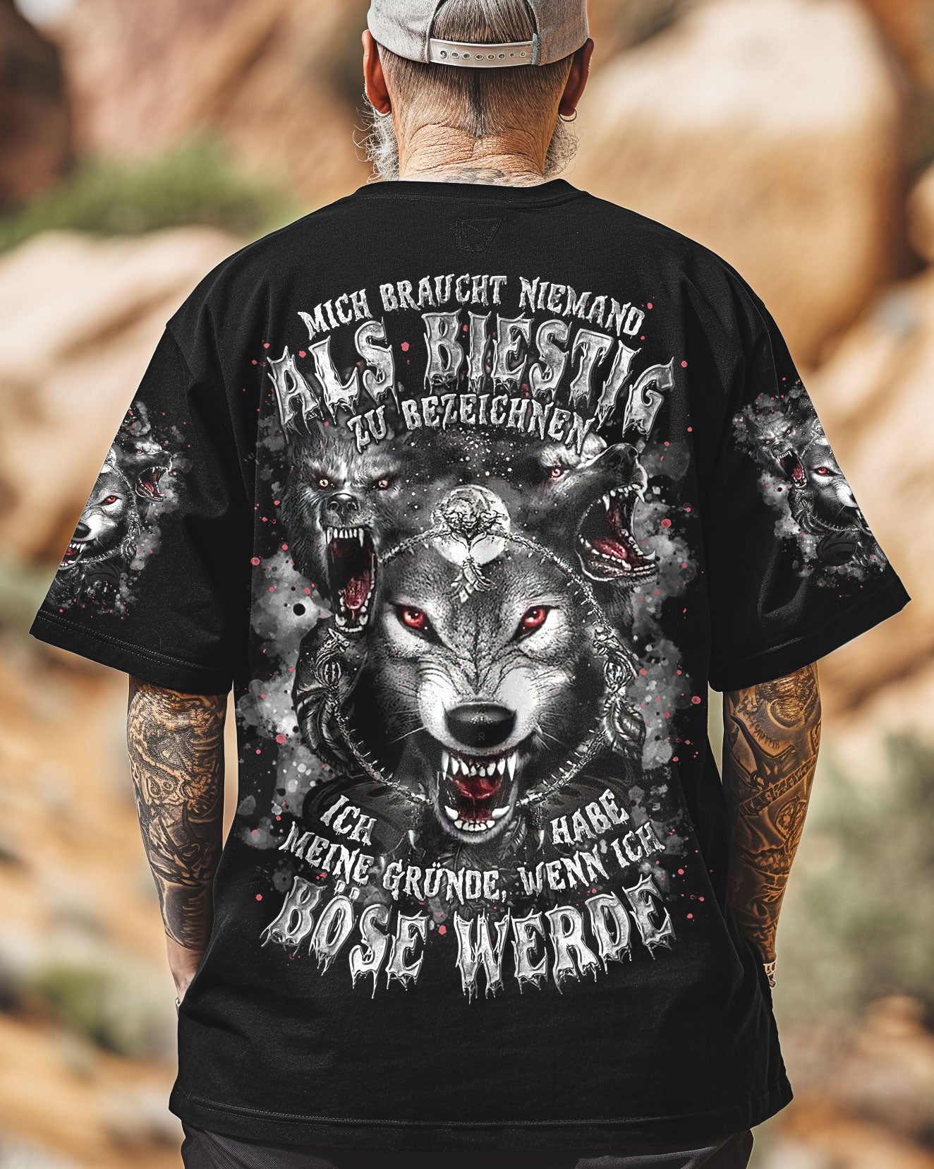 MICH BRAUCHT NIEMAND ALS BIESTIG ZU BEZEICHNEN WOLF VOLLSTÄNDIGER DRUC ...